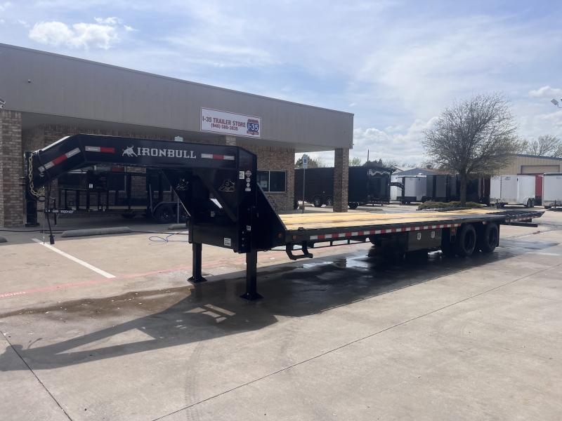 2025 Iron Bull 102" x 34' 24K Hydraulic Dove Tail Flatbed Trailer in ...