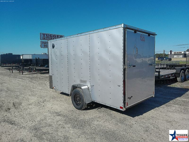 2024 Cargo Craft 2024 6X12 Silver Single Axle Elite V-Nose Cargo ...