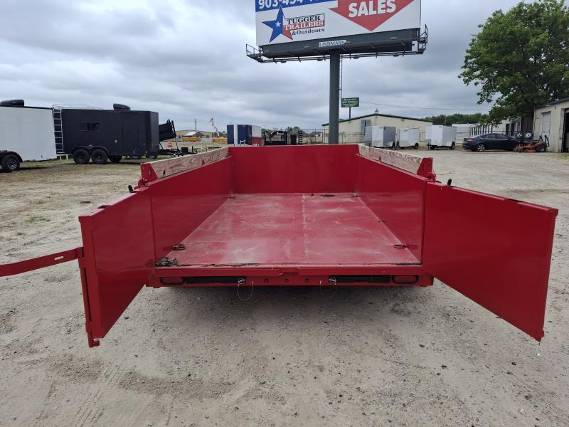2024 Diamond C Trailers 77x12 red Tandem axle Flatbed Trailer in ...