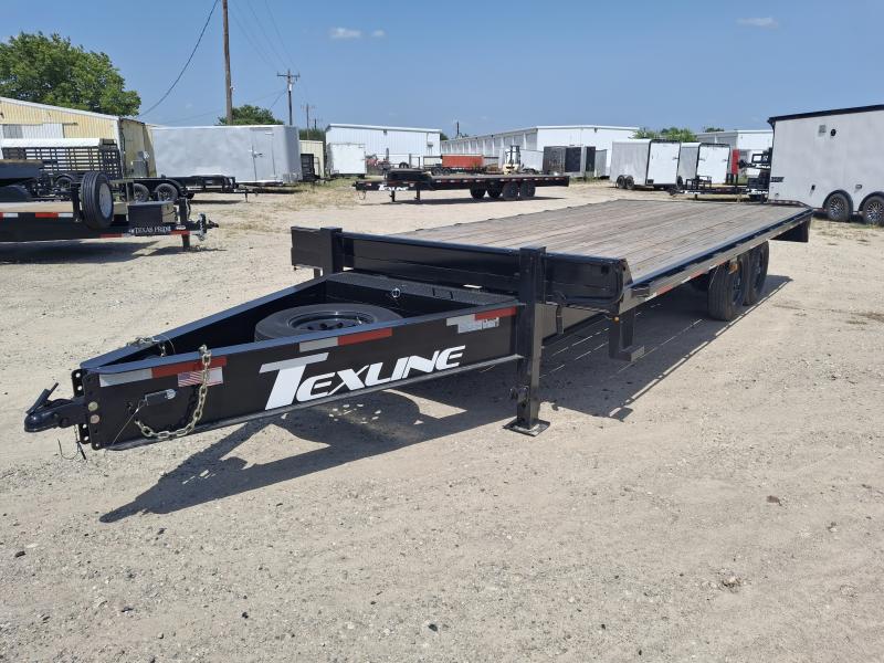 2024 TexLine black tandem axle Flatbed Trailer in Greenville, TX ...