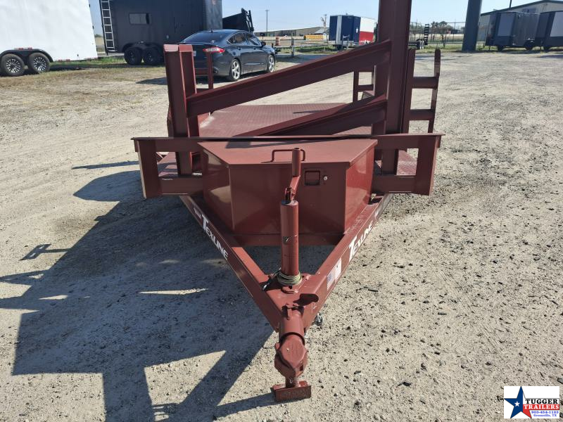 2022 TexLine red welding Flatbed Trailer in Greenville, TX | Trailer Trader