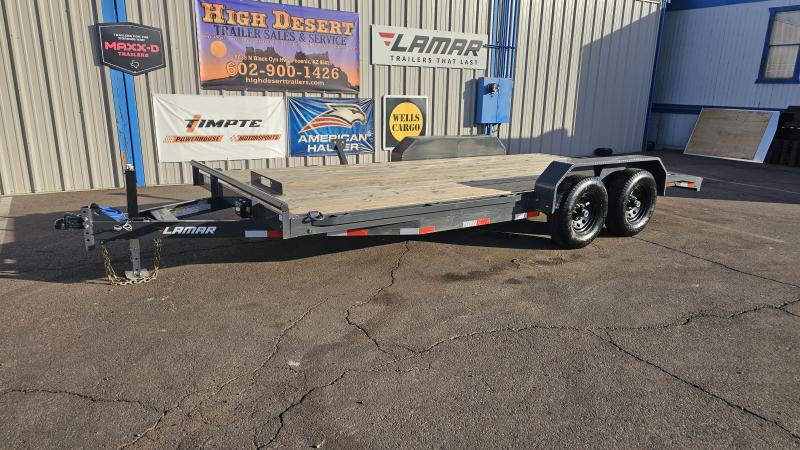 2025 Lamar Trailers 7x18 ' Car / Open Car Trailer for sale-Wood deck- D ...