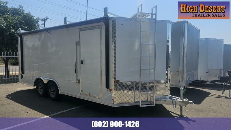 2024 Alcom Trailers Stealth - 8.5x16 - Fully LOADED, (2) Power Awnings ...