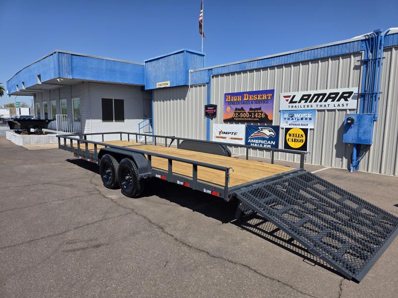 2025 Lamar U5 7x24 Utility Trailer- 24' foot long- 9990# GVWR- Wood ...