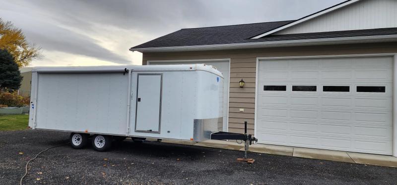 Enclosed trailer, almost new condition, 20' Long, 102" wide, door ...
