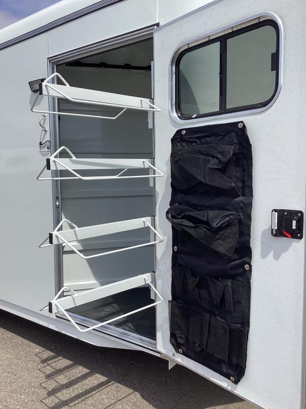 2025 Thuro-Bilt Liberty 4 Horse Trailer-7'6" Tall- Telescoping Padded Dividers-Swing Out Saddle ...
