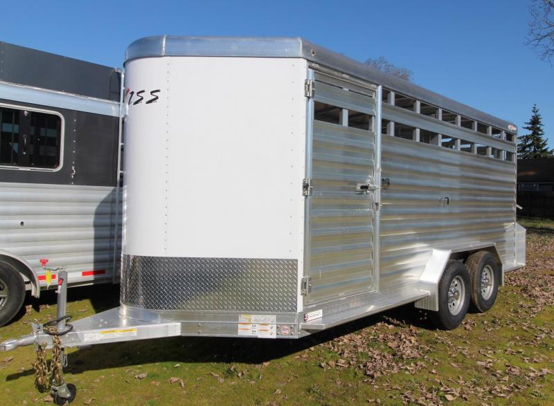 2021 Featherlite 16' Low Pro Stock Trailer with Sliding Gate Rail ...