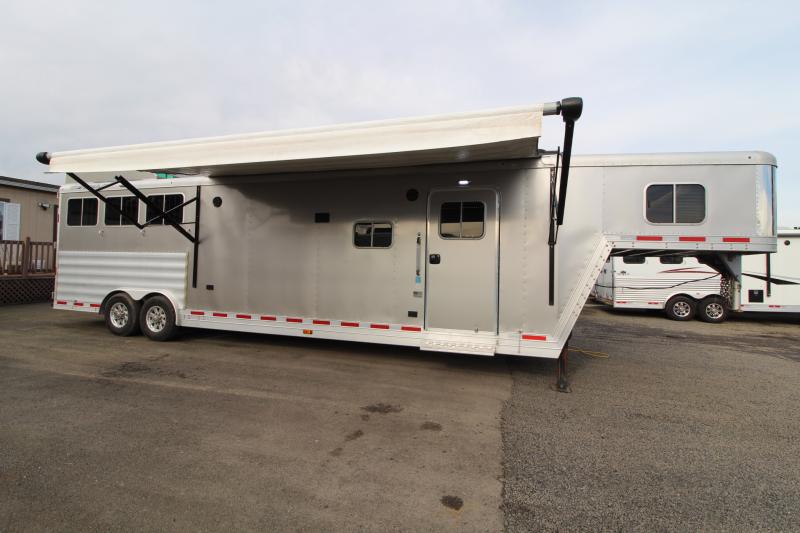 2016 Featherlite 9821 - 15ft SW Living Quarters w/ Slide out 3 Horse ...