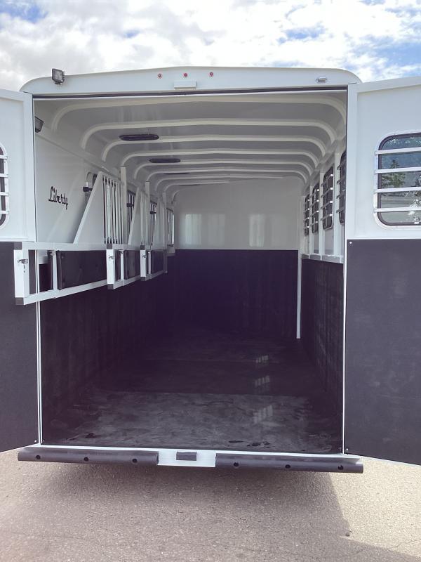 2025 Thuro-Bilt Liberty 4 Horse Trailer-7'6" Tall- Telescoping Padded ...