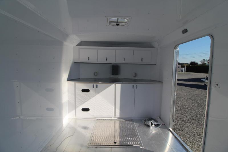 NEW Featherlite 4926 All Aluminum 28' Enclosed Car Trailer w/ Vending Door - Lined and Insulated ...