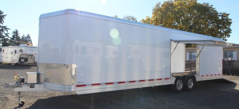 NEW Featherlite 4926 All Aluminum 28' Enclosed Car Trailer w/ Vending Door - Lined and Insulated ...