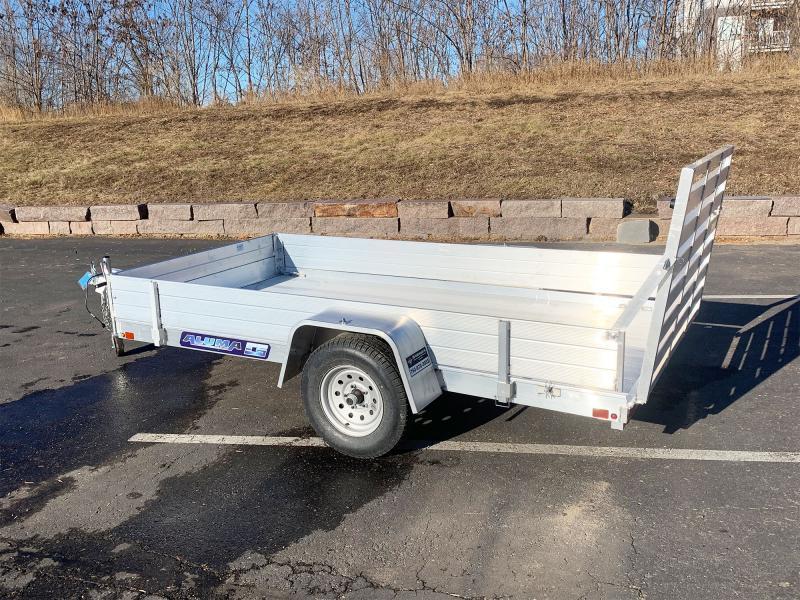 Aluma 6310 ESA Open Utility Trailer w/ Full Rear Ramp -12" solid sides ...