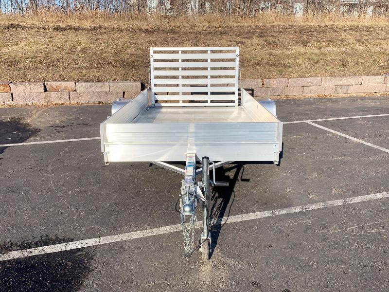 Aluma 6310 ESA Open Utility Trailer w/ Full Rear Ramp -12" solid sides ...