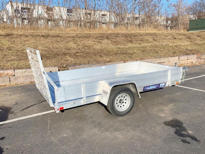 Aluma 6310 ESA Open Utility Trailer w/ Full Rear Ramp -12" solid sides ...