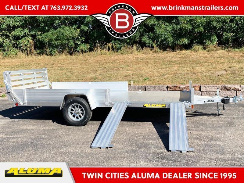 Aluma 8114HSR Aluminum ATV Trailer - Side Ramps- Heavy Axle W/ Brakes ...