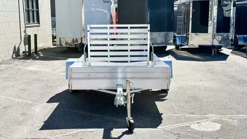 Aluma 6310 ESA Open Utility Trailer w/ Full Rear Ramp -12" solid sides ...