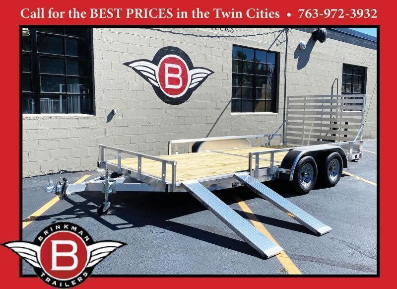 Quality Trophy 7x16 Aluminum ATV Trailer - Rear Ramp - Side Ramps! in ...