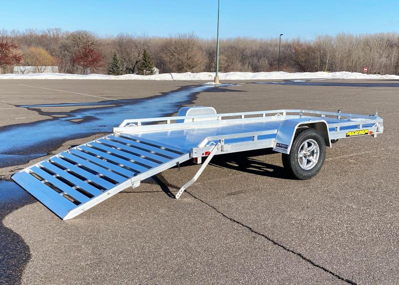 Aluma 7712H BT (77x12) Heavy Duty Aluminum Utility Trailer - Bi-Fold ...