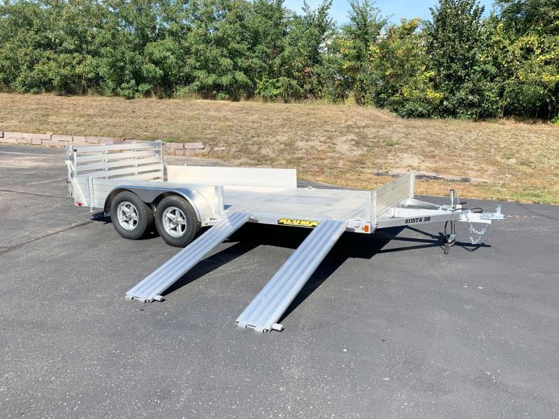 Aluma 8115 SR Tandem Axle Aluminum ATV Trailer - Bi-Fold Ramp! in ...