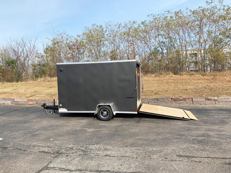Formula 7x12 Traverse Enclosed Trailer - 7' Int. - Rear Ramp- Side Door ...