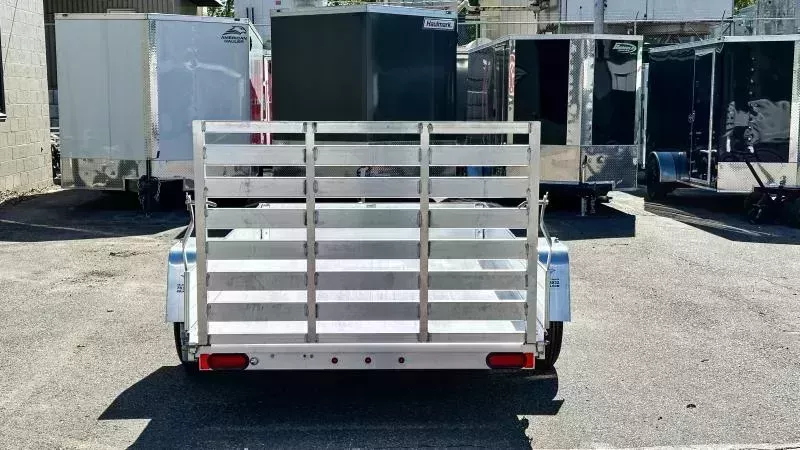Aluma 6310 ESA Open Utility Trailer w/ Full Rear Ramp -12" solid sides ...