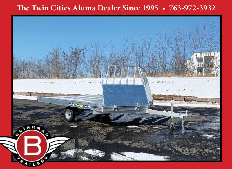 Aluma 8612D Snowmobile/ATV Trailer- 2 Place Snowmobile Trailer- Salt ...