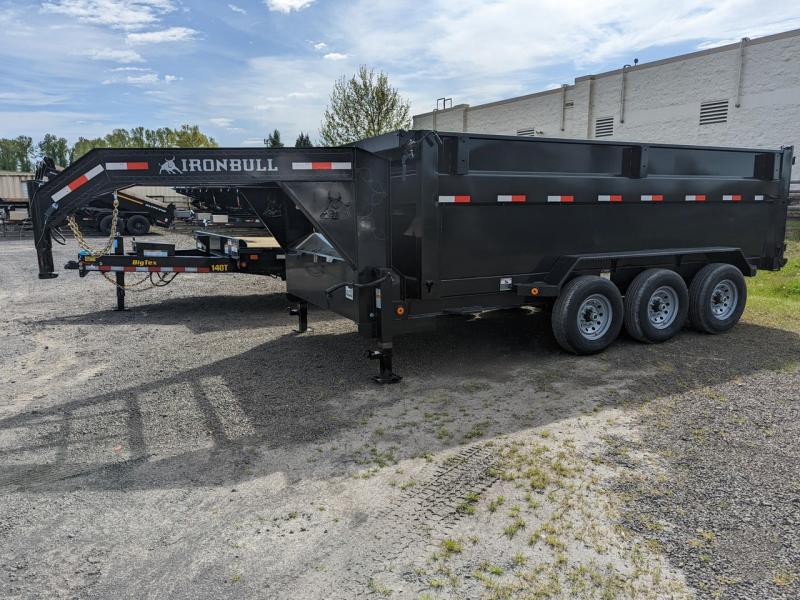Iron Bull 7x16 TripAx 21K 48 inch GN Gooseneck Dump Trailer - DTG in ...