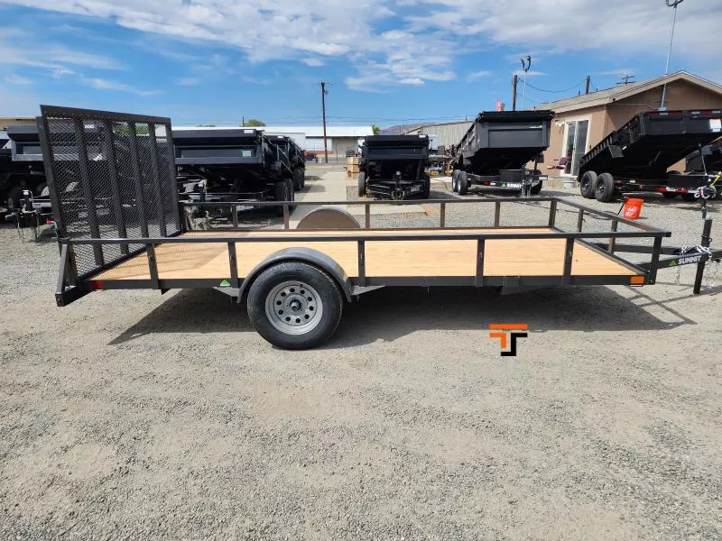 Summit 7x14 Utility Landscape Trailer - Single Axle - Fender High ...