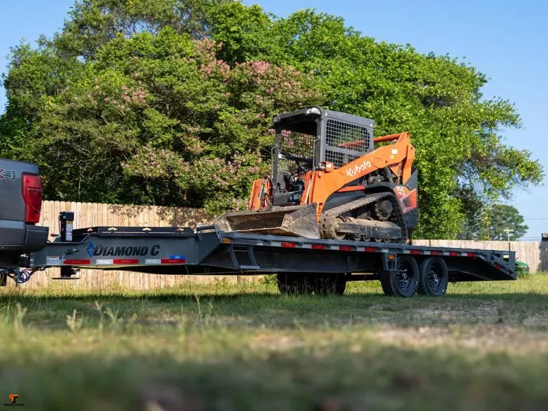 Diamond C 8.5 x 24 14K Max Ramps Deck Over Equipment Trailer Winch ...