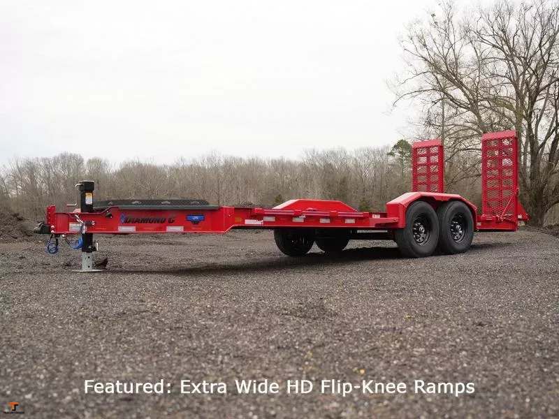 Diamond C 7 x 22 14K Max Ramps Equipment Trailer w/Side Steps LPX in ...