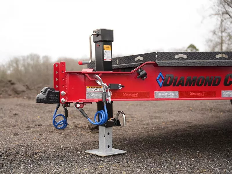 Diamond C 7 x 22 14K X-Ramps Equipment Trailer w/Side Step & Winch ...