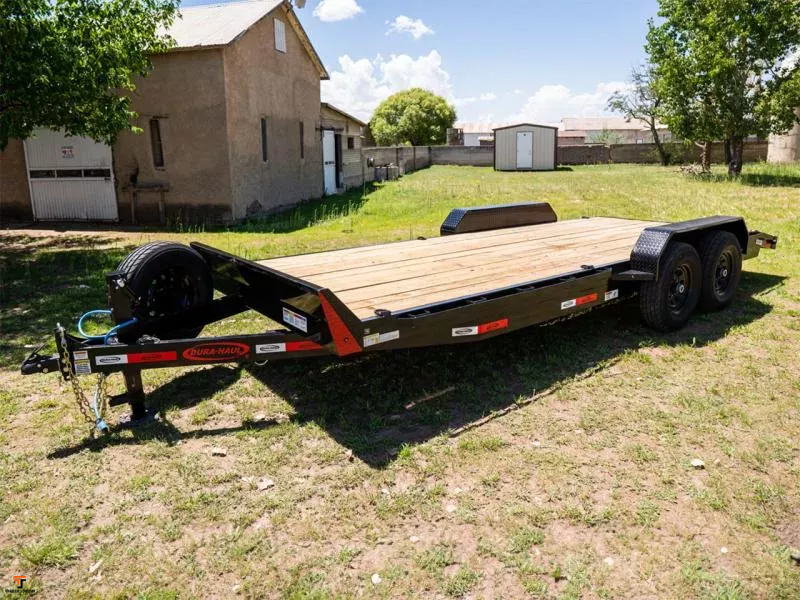 Dura Haul 7 x 20 14K Fixed Deck Equipment Trailer with Dovetail (18 + 2 ...