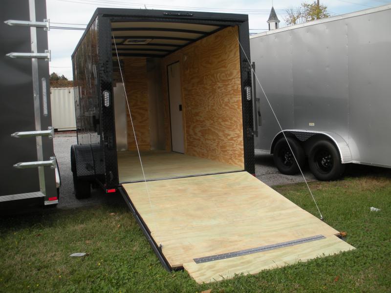 2023 Arising 6' X 12' 3K Black Out Enclosed Motorcycle Cargo Trailer in ...