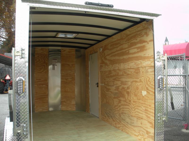 2023 Arising 6' X 12' 3K Enclosed Motorcycle Cargo Trailer in White ...