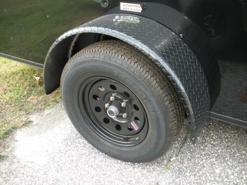 2023 Arising 6' X 12' 3K Black Out Enclosed Motorcycle Cargo Trailer in ...