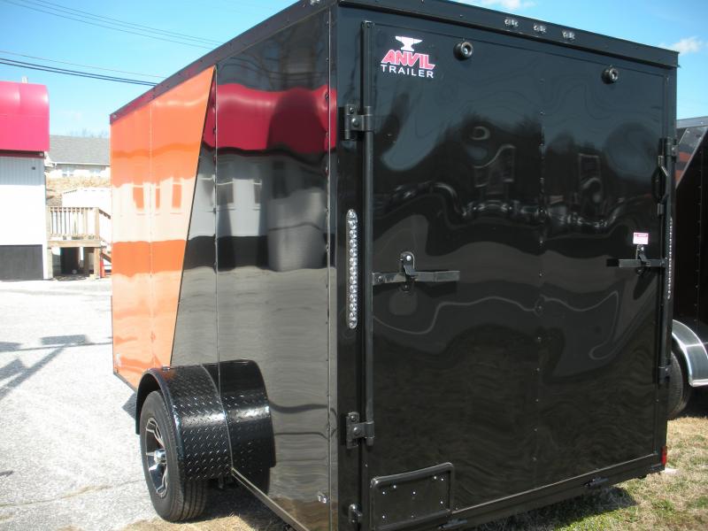 CURRENTLY UNAVAILBLE 2021 Anvil 6' X 12' Enclosed "BLACKOUT" 2 Tone ...