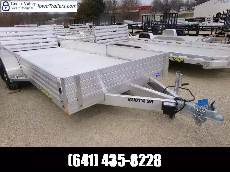 2026 Aluma 81" x 16' Aluminum Solid Front/side TA Utility Trailer ...