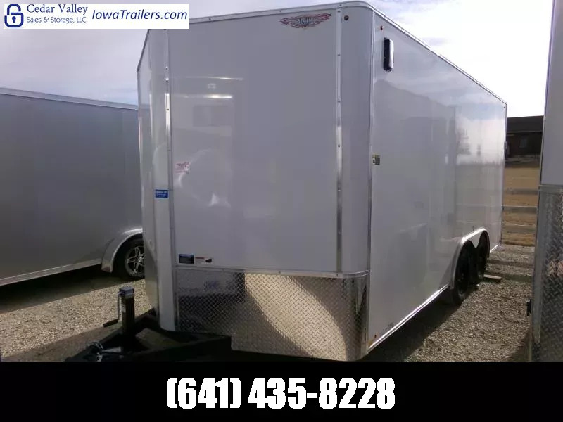 2025 H and H Trailer 8.5 x 16 Cargo Enclosed HH Flat Top V-Nose TA ...