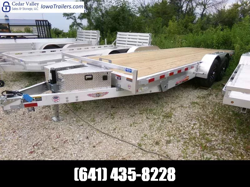 2025 H and H Trailer 82 x 20 Aluminum Electric Tilt Speed Loader with ...