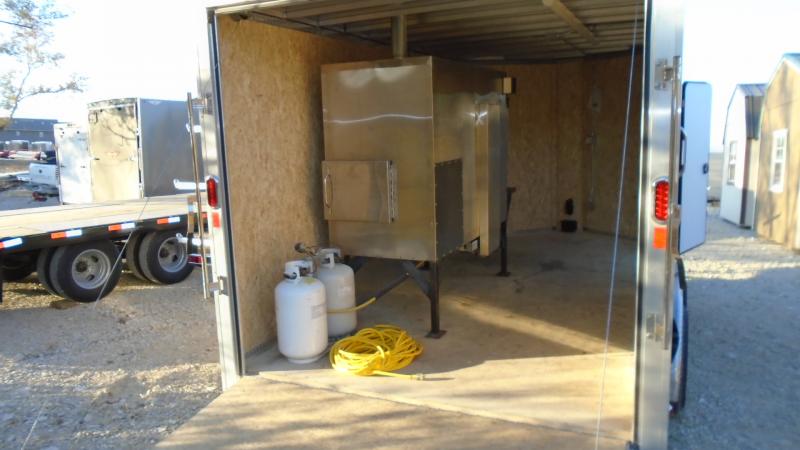 2022 Legend 8X17 Aluminum Cargo with Custom Rotisserie Smoker in Nashua ...