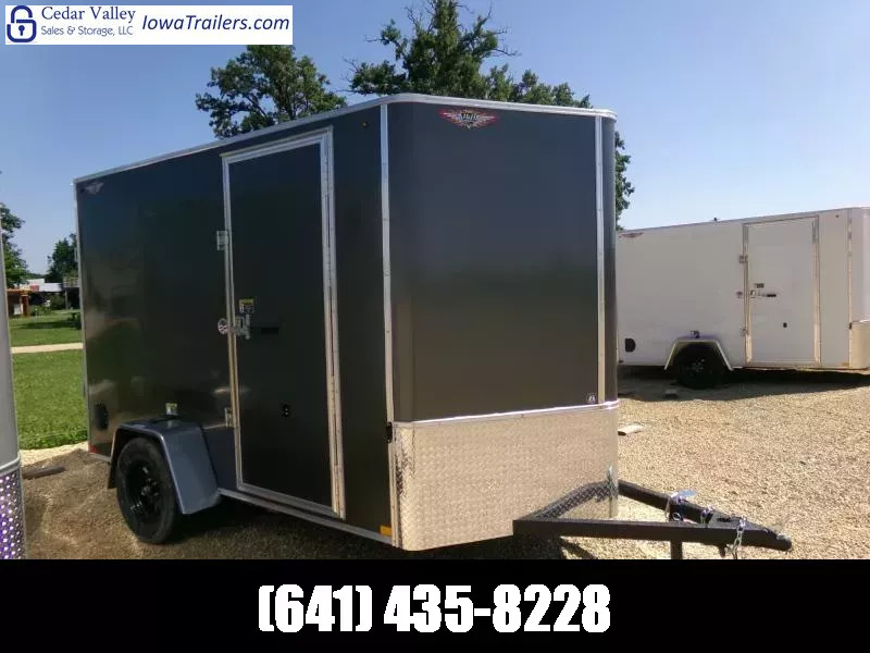 2025 H and H Trailer 6 x 10 Flat Top V-Nose Enclosed, 2990lb.GVWR, 6'6 ...