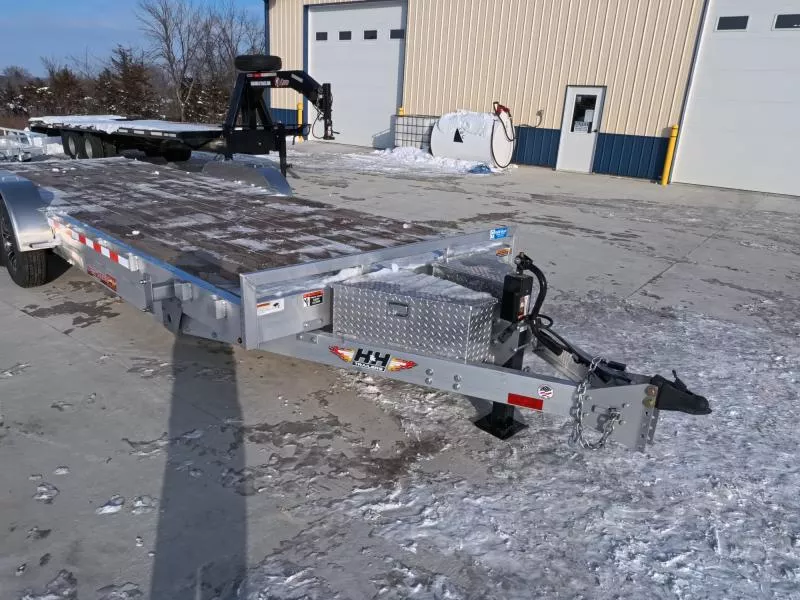 2026 H and H Trailer 82 x 24 Aluminum Electric Tilt Speed Loader Car ...