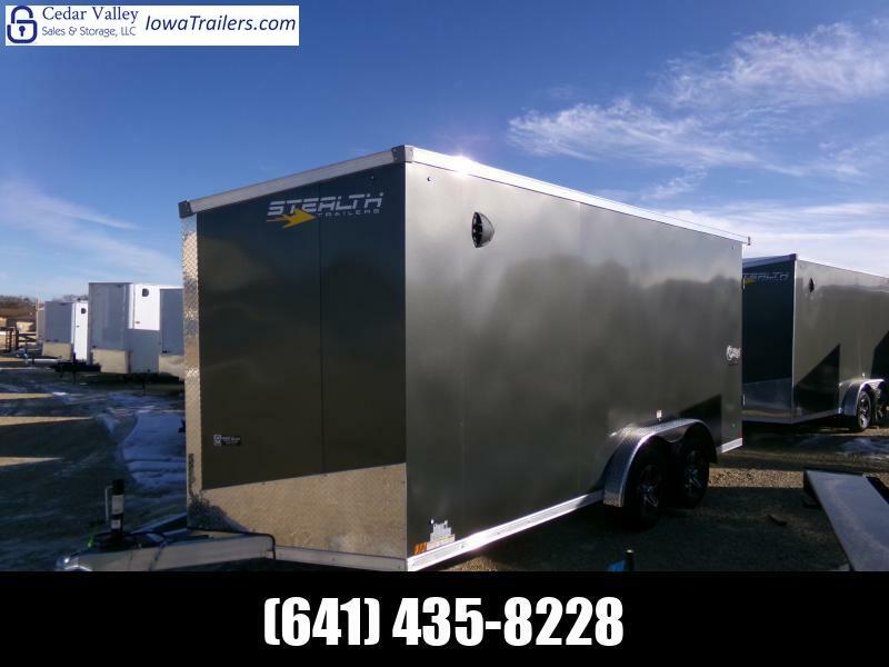 2025 Stealth Trailers 7.5 x 16 x 7, Aluminum 7K Tandem Cargo / Enclosed ...