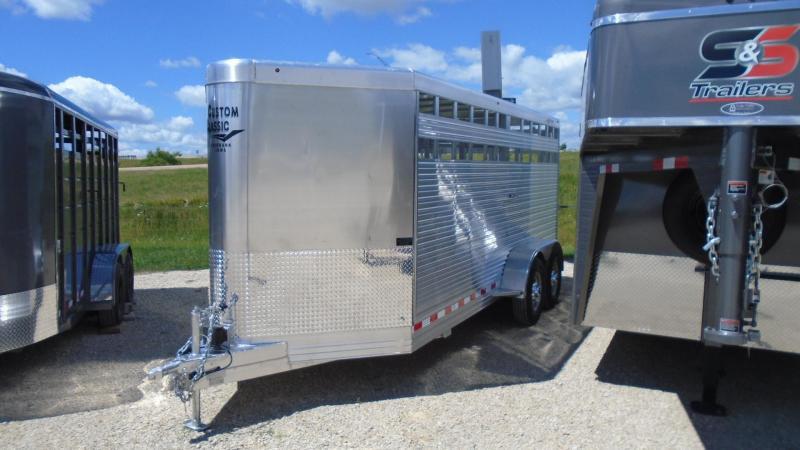 2023 Custom Classic Trailer 16ft Aluminum Livestock Trailer Livestock ...
