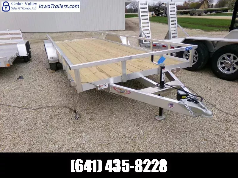 2025 H and H Trailer 82 x 20 Aluminum Rail Side Utility Trailer, 7K ...