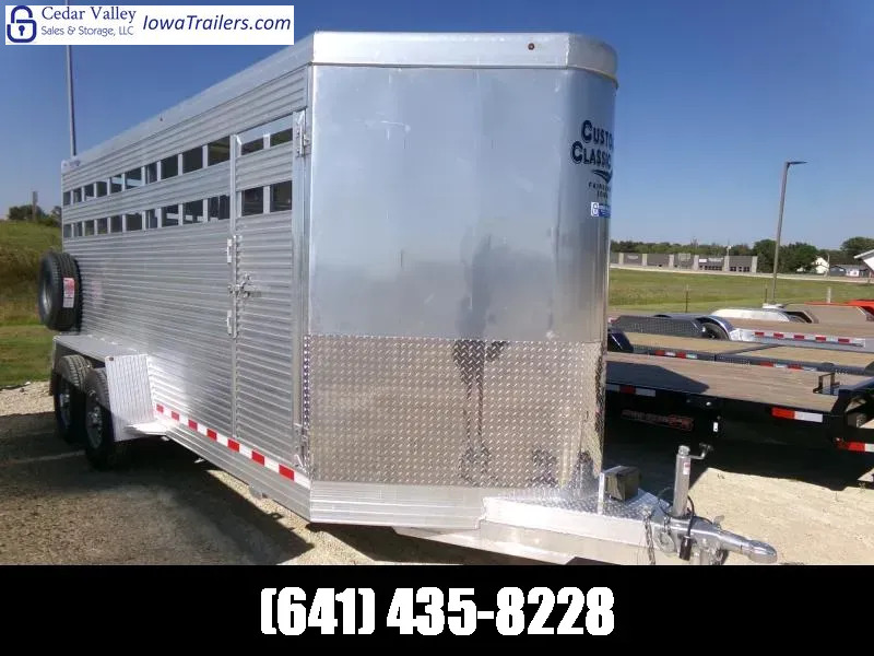 2026 Custom Classic Trailer 80" x 16' x 7' All-Aluminum Bumper Stock ...