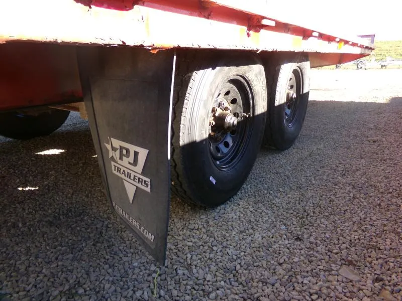 2017 PJ Trailers USED Orange 102 x 20+5 Deckover with 16K GVWR, New 14 ...