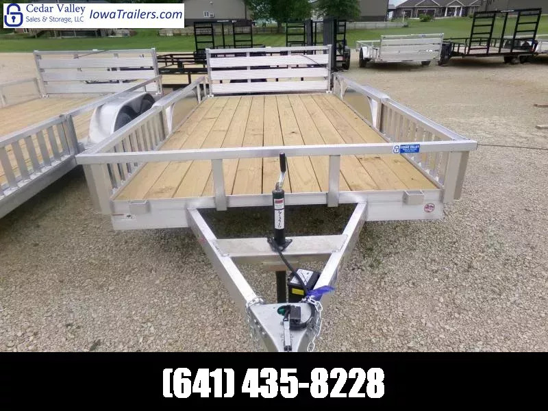 2025 H and H Trailer 82 x 14 Aluminum ATV-7K Tandem Utility Trailer in ...