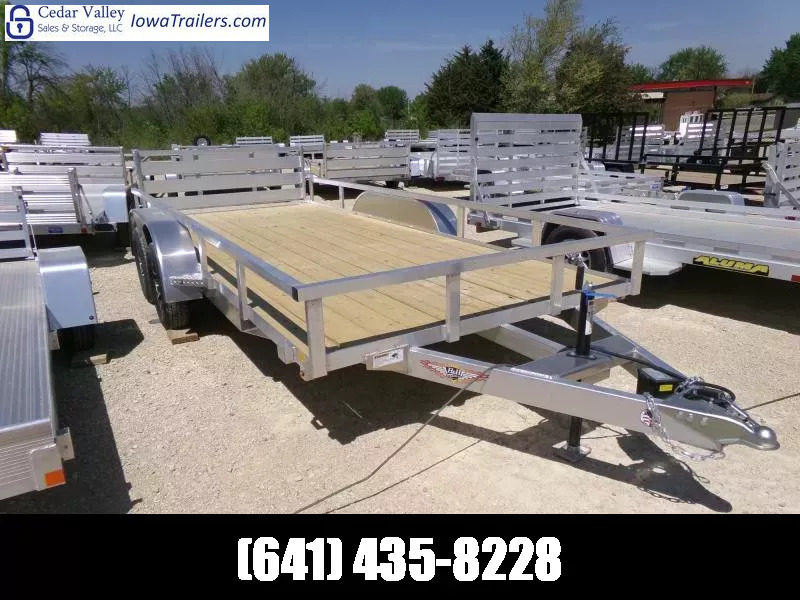 2025 H and H Trailer 82 x 16 Aluminum Rail Side Utility, 7K Tandem ...