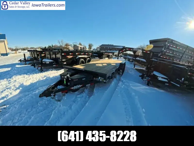 2026 H and H Trailer 82 x 20 Electric Tilt Speed Loader Car Hauler with ...
